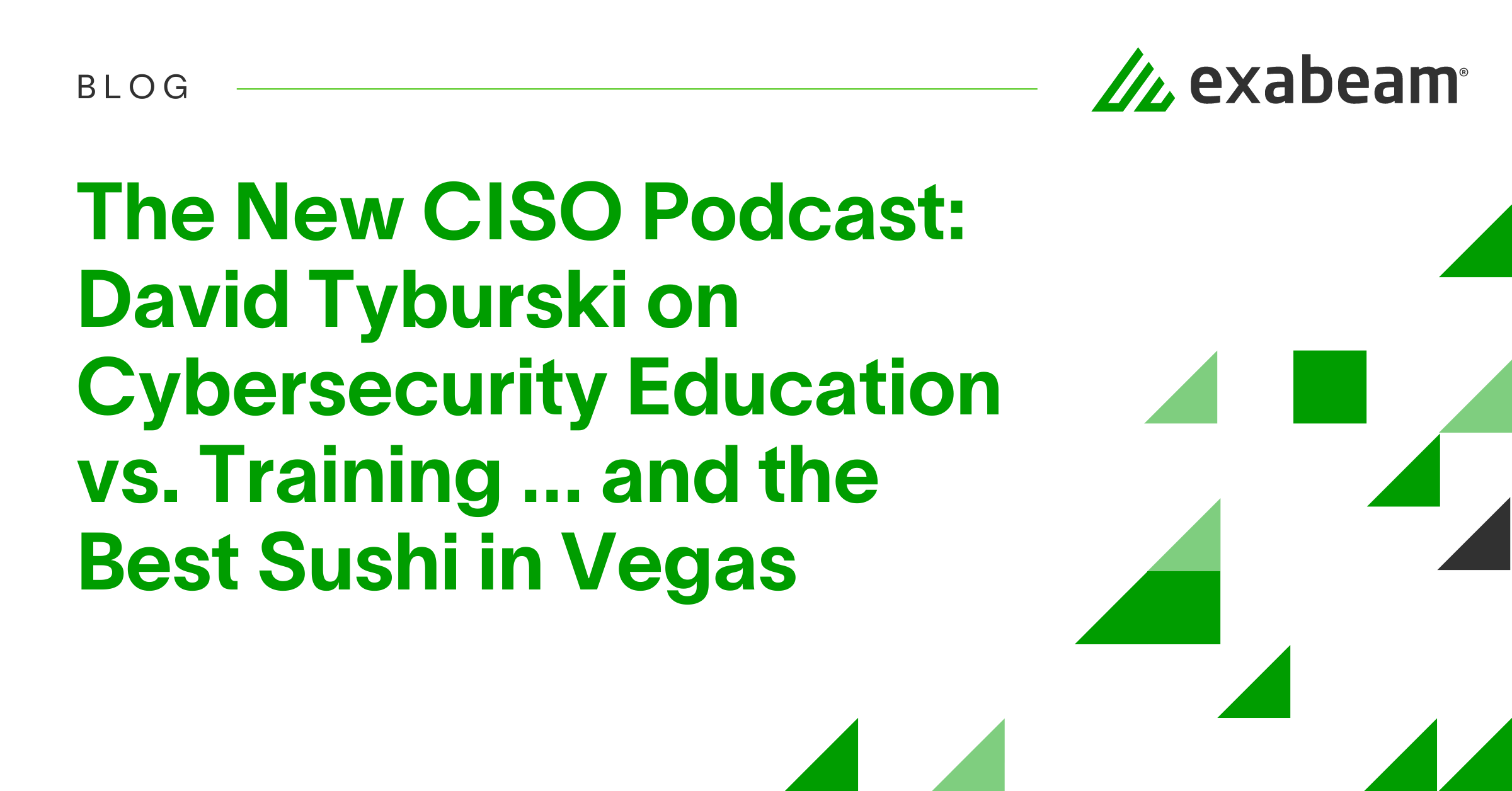 The New CISO Podcast: David Tyburski on Cybersecurity Education vs ...